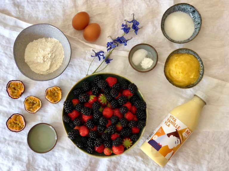 Taart van Menken vanille vla